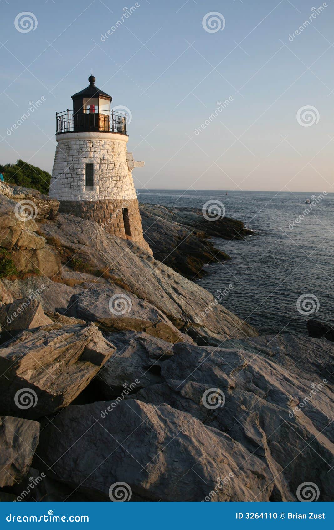 Castle Hill Lighthouse stock photo. Image of newport, landmark - 3264110