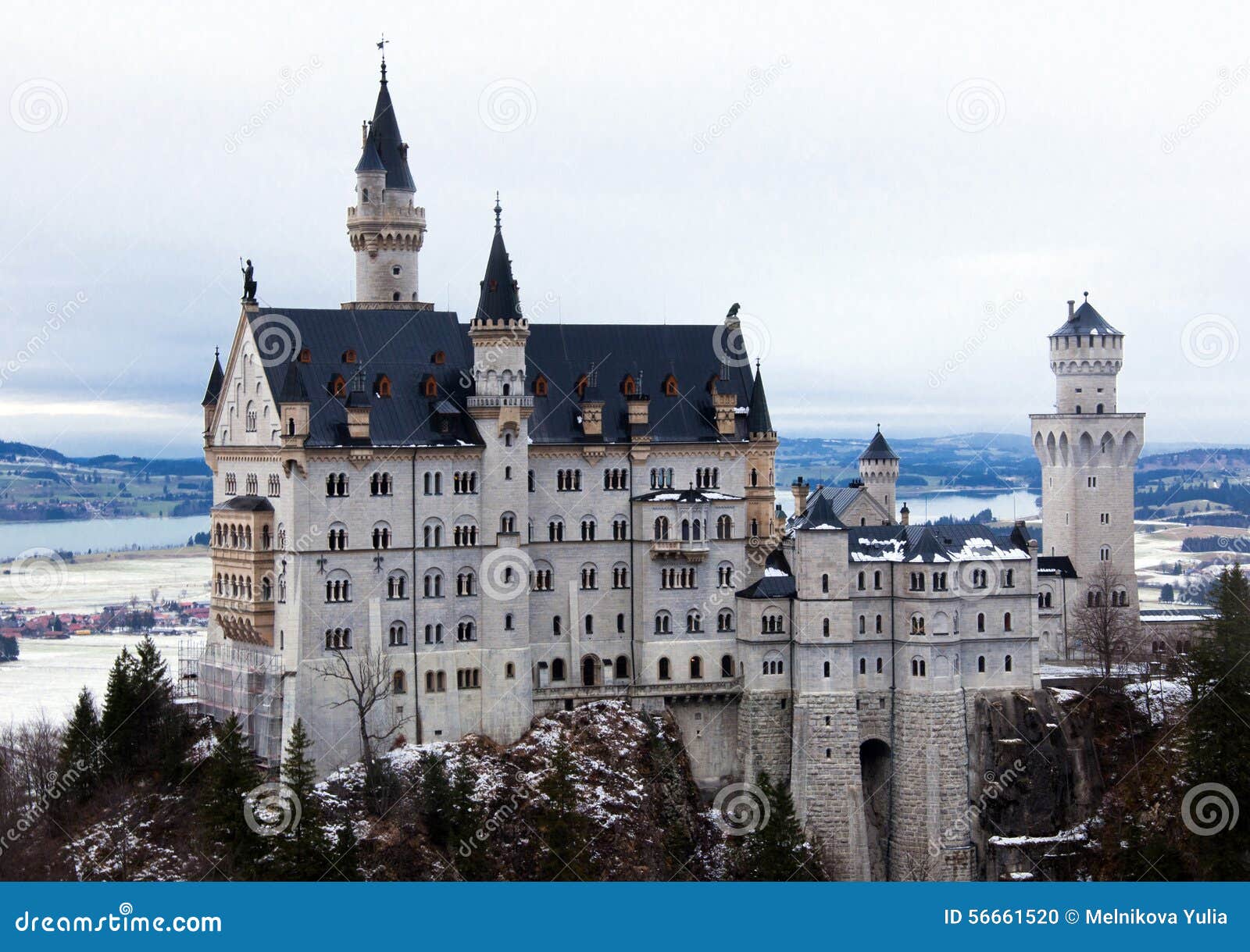 Neuschwanstein castle stock photo. Image of ludwig, castle - 56661520