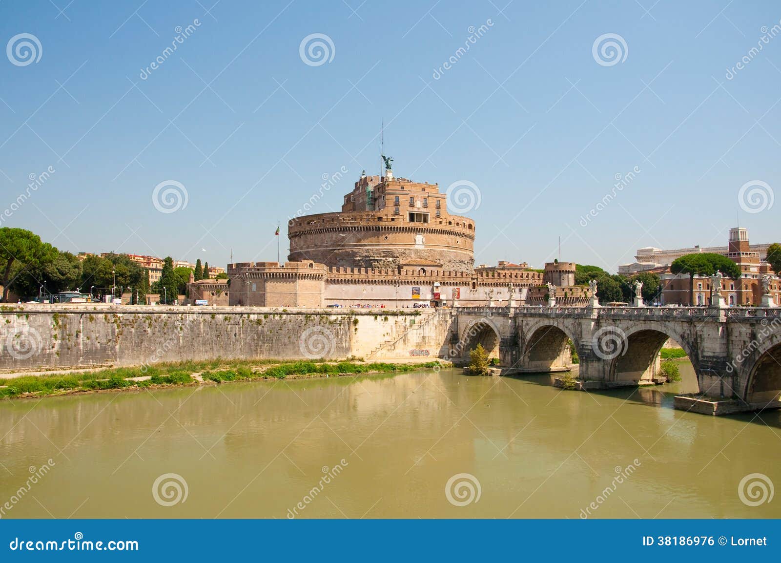 Castle of the Holy Angel in Rome, Italy. Editorial Photo - Image of ...
