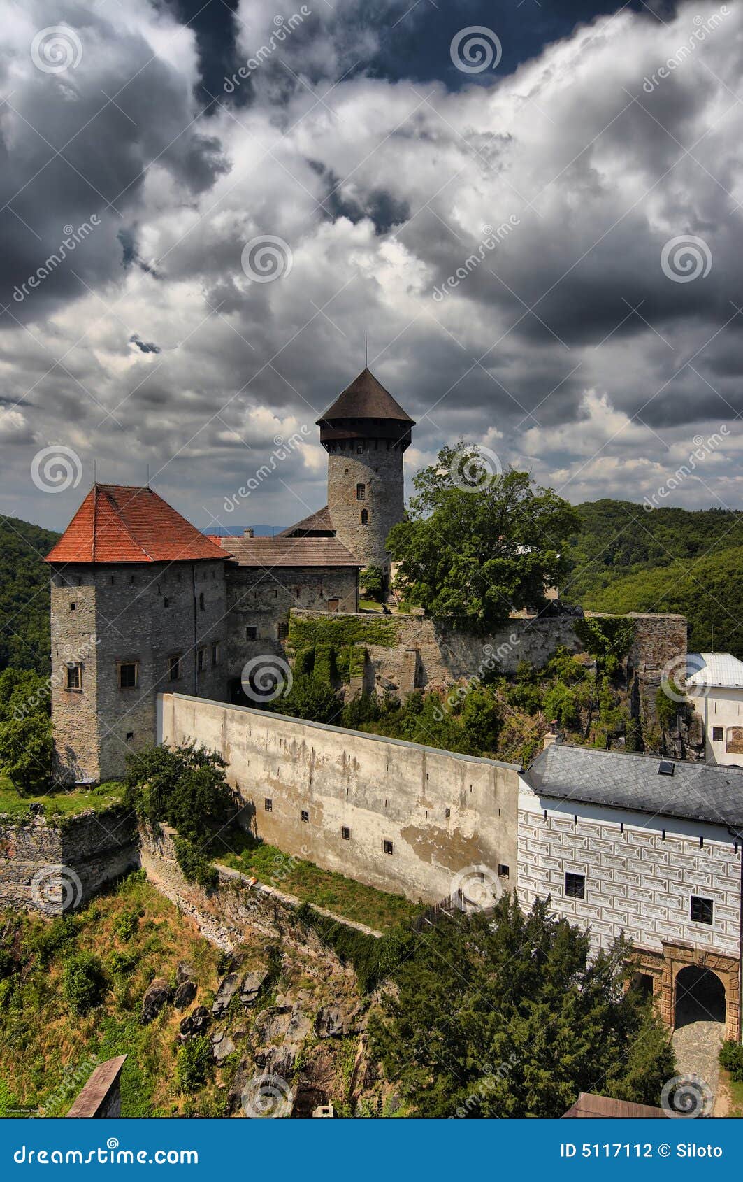 Castle of the Holy Order - Sovinec Stock Photo - Image of ruin ...