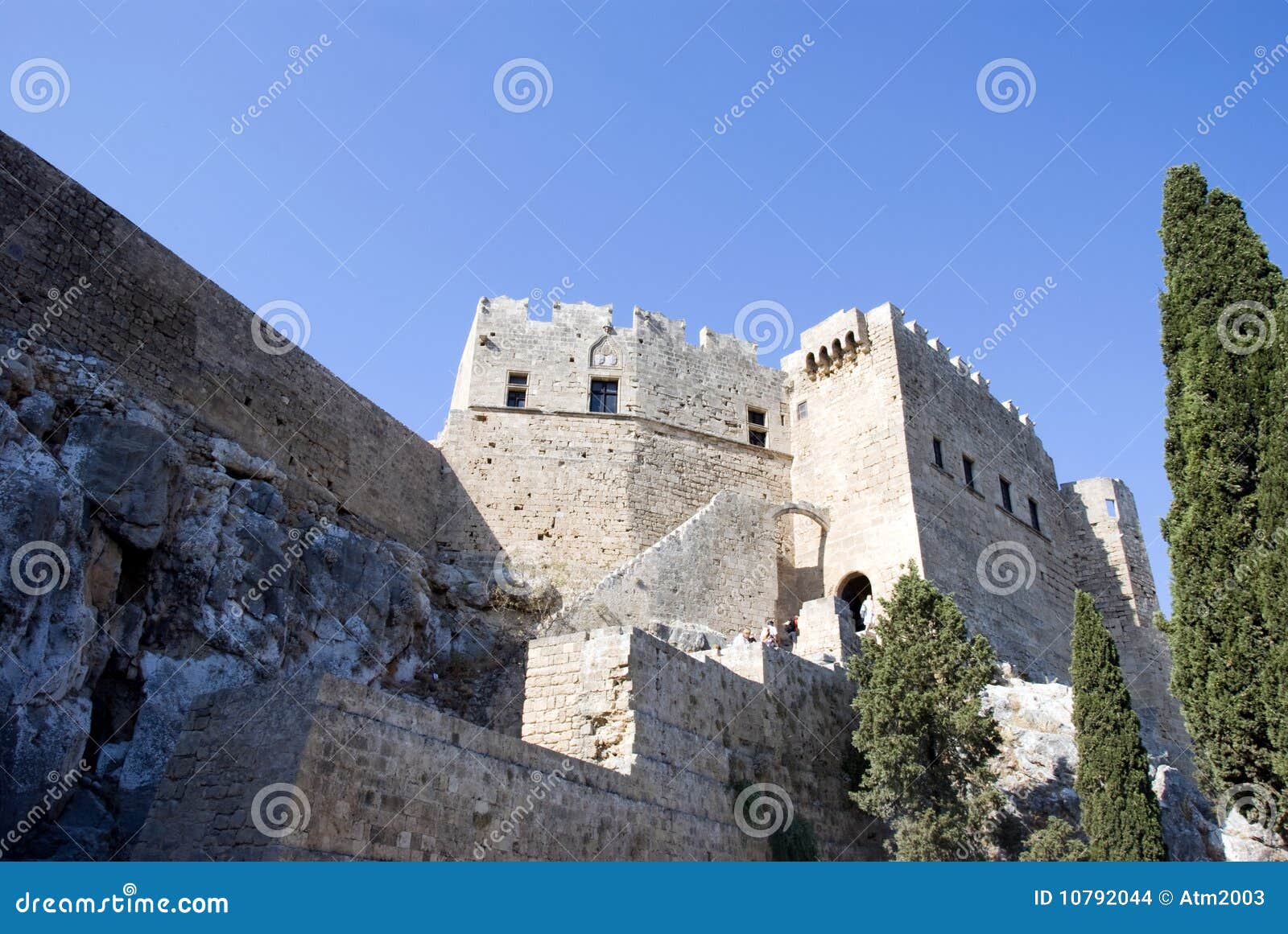 Castle of Hospitallers - Rhodes Stock Photo - Image of history, arch ...
