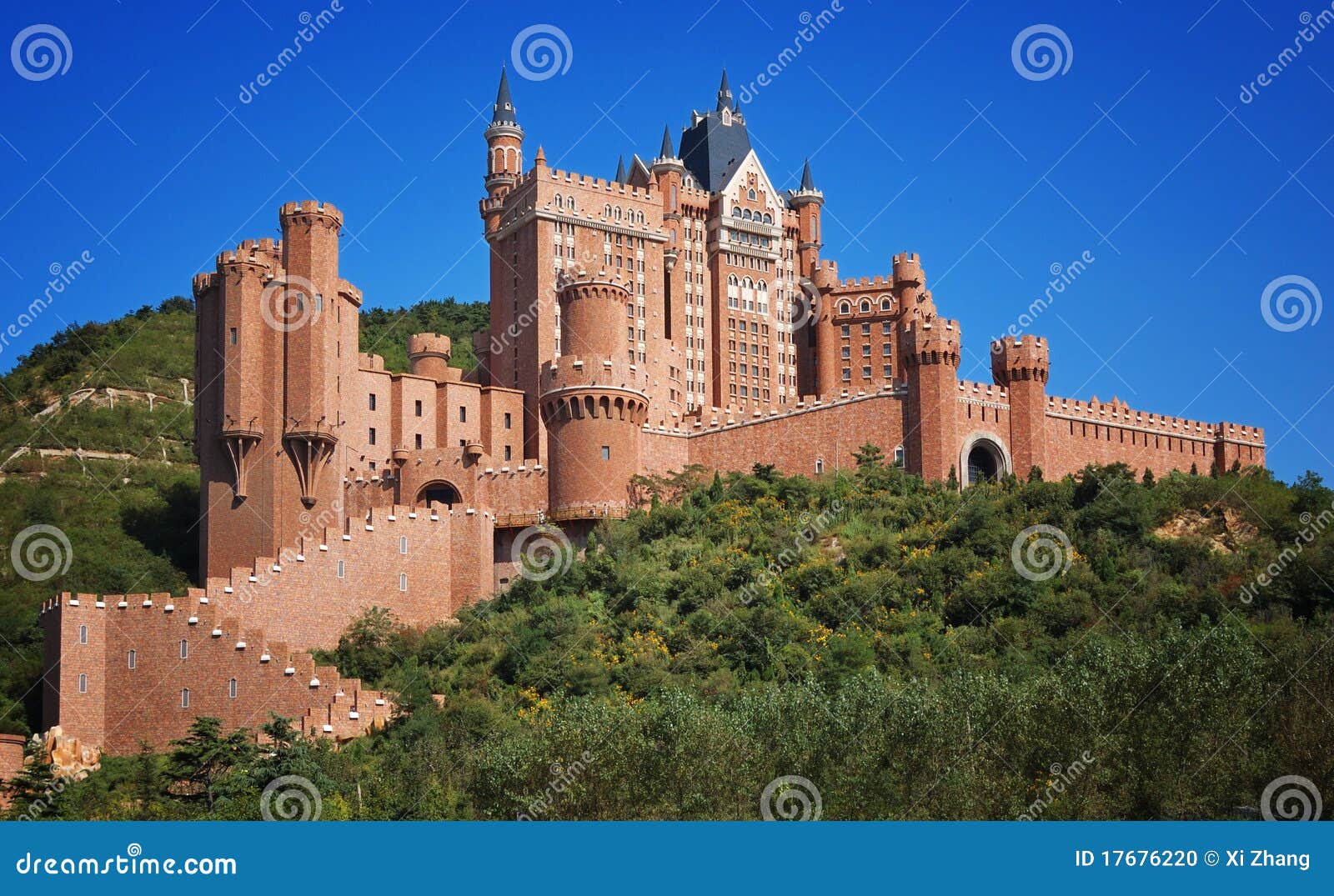 Castle Hotel Dalian City,China Stock Photo - Image of hotels ...