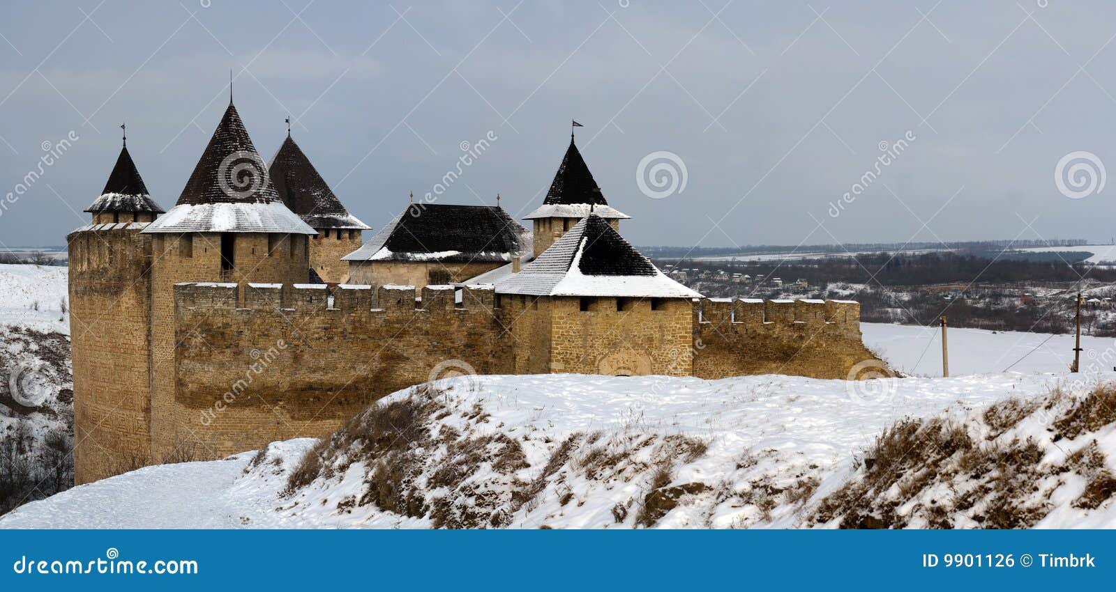 The Castle of Hotin stock photo. Image of castle, ancient - 9901126