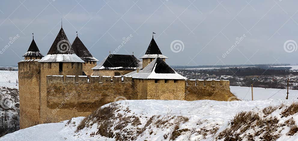The Castle of Hotin stock photo. Image of castle, ancient - 9901126