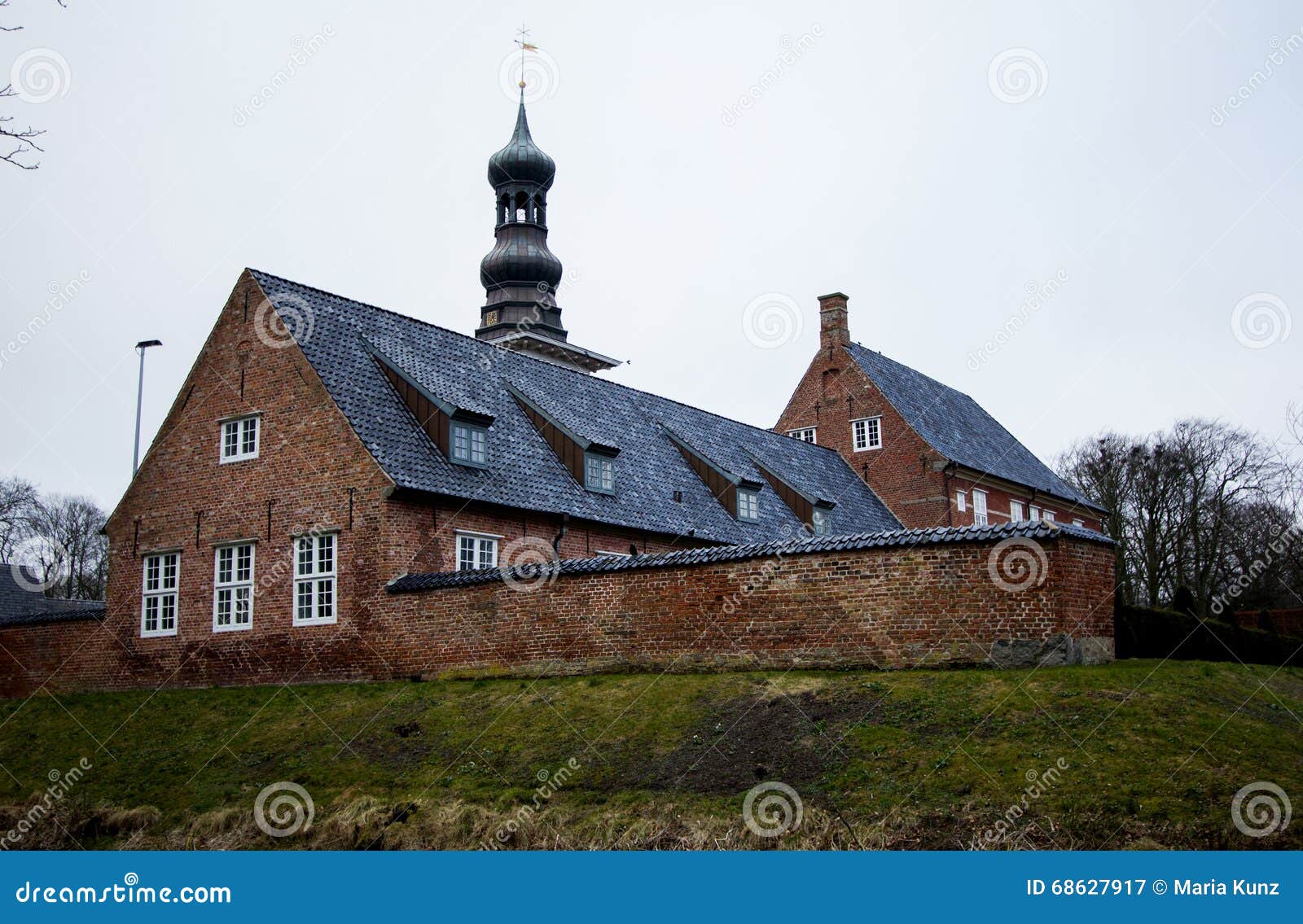 Castle in Husum, Germany stock image. Image of water - 68627917