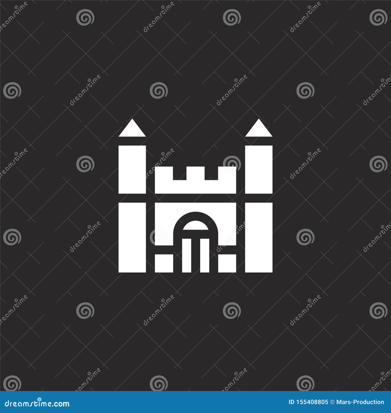 Castle Icon. Filled Castle Icon for Website Design and Mobile, App ...