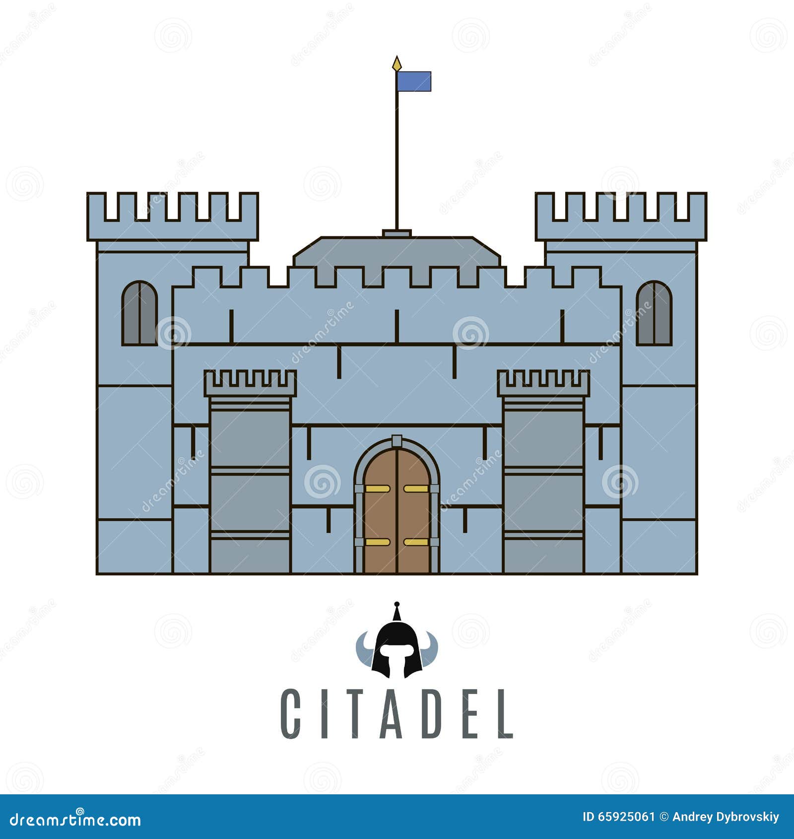 Infographic icons castle - mensnh