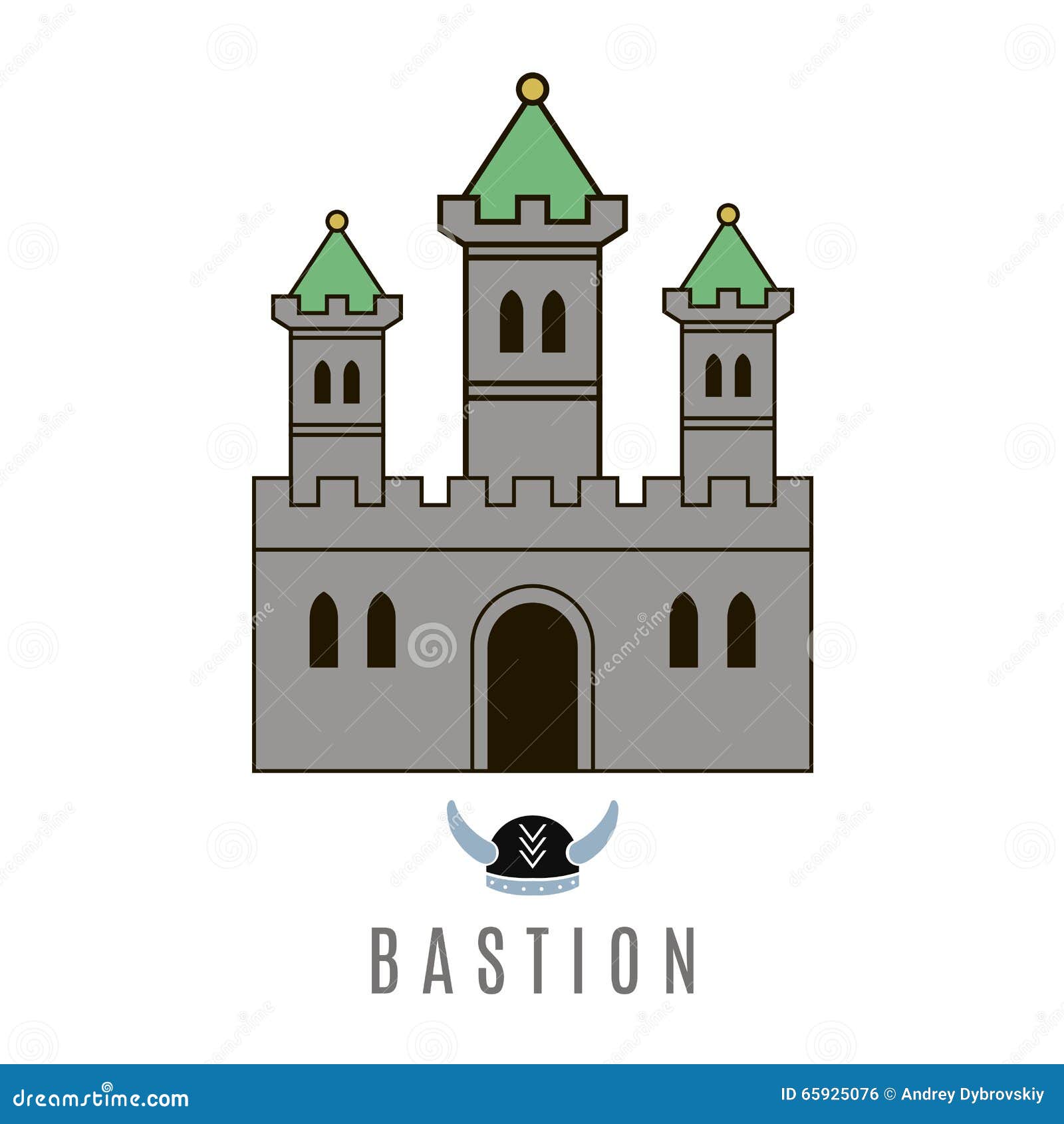 Castle icon stock vector. Illustration of kingdom, residence - 65925076
