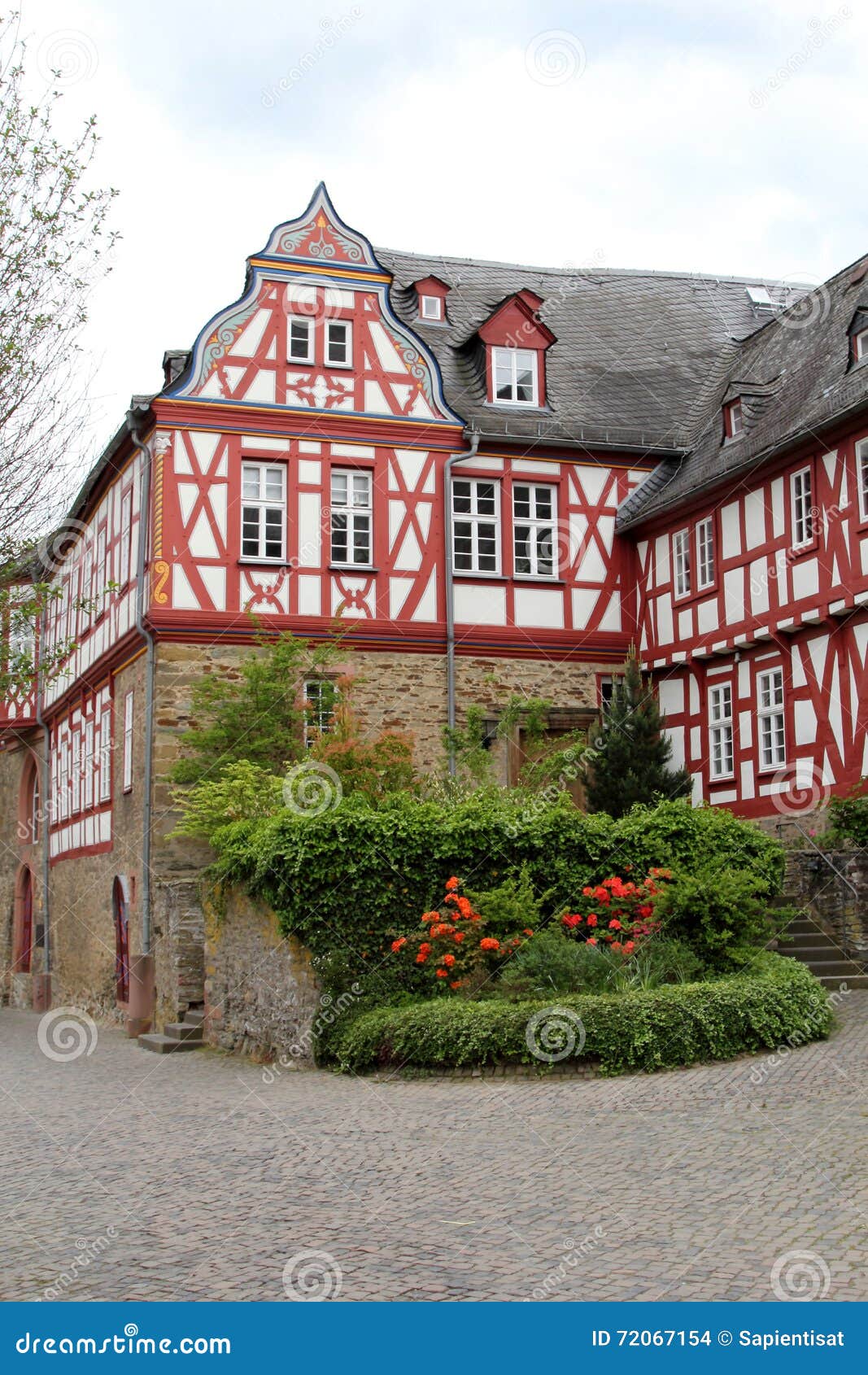 Castle of Idstein, Germany. Stock Photo - Image of frame, clouds: 72067154