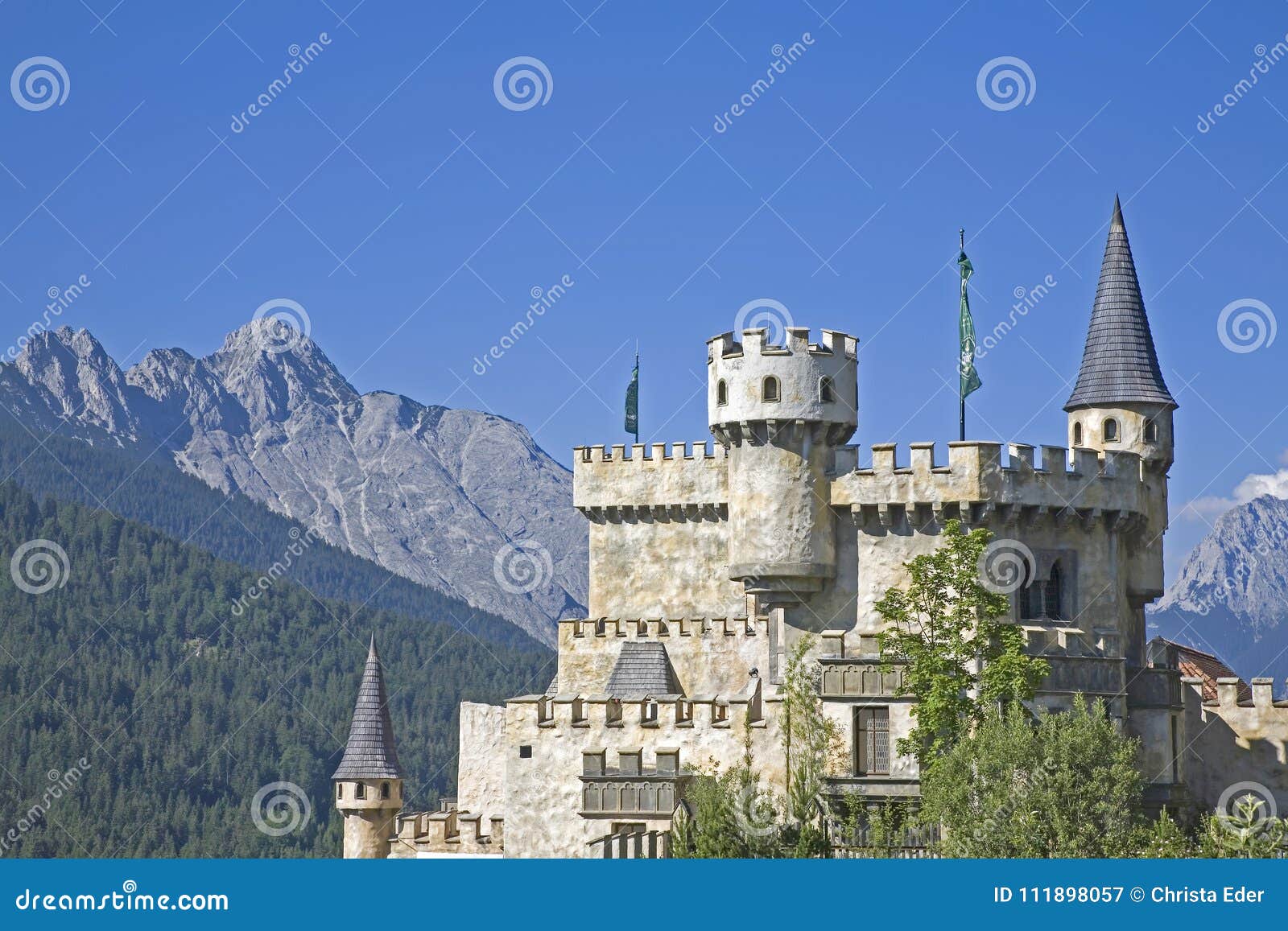 Castle Idyll at Seefeld in Tirol Stock Image - Image of castle, story ...