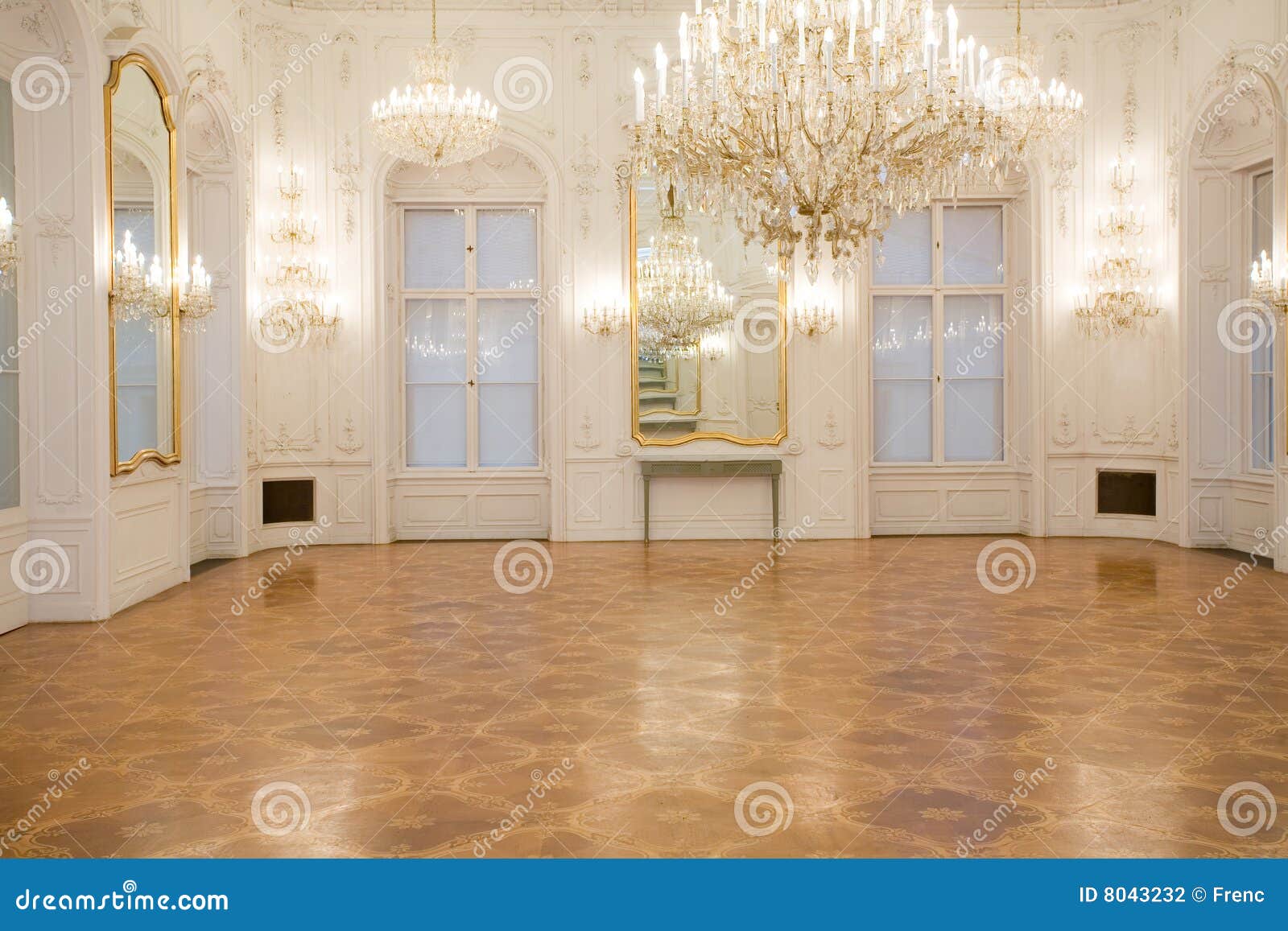 Castle Interior, Mirror Room Stock Photo - Image of glass, architecture ...