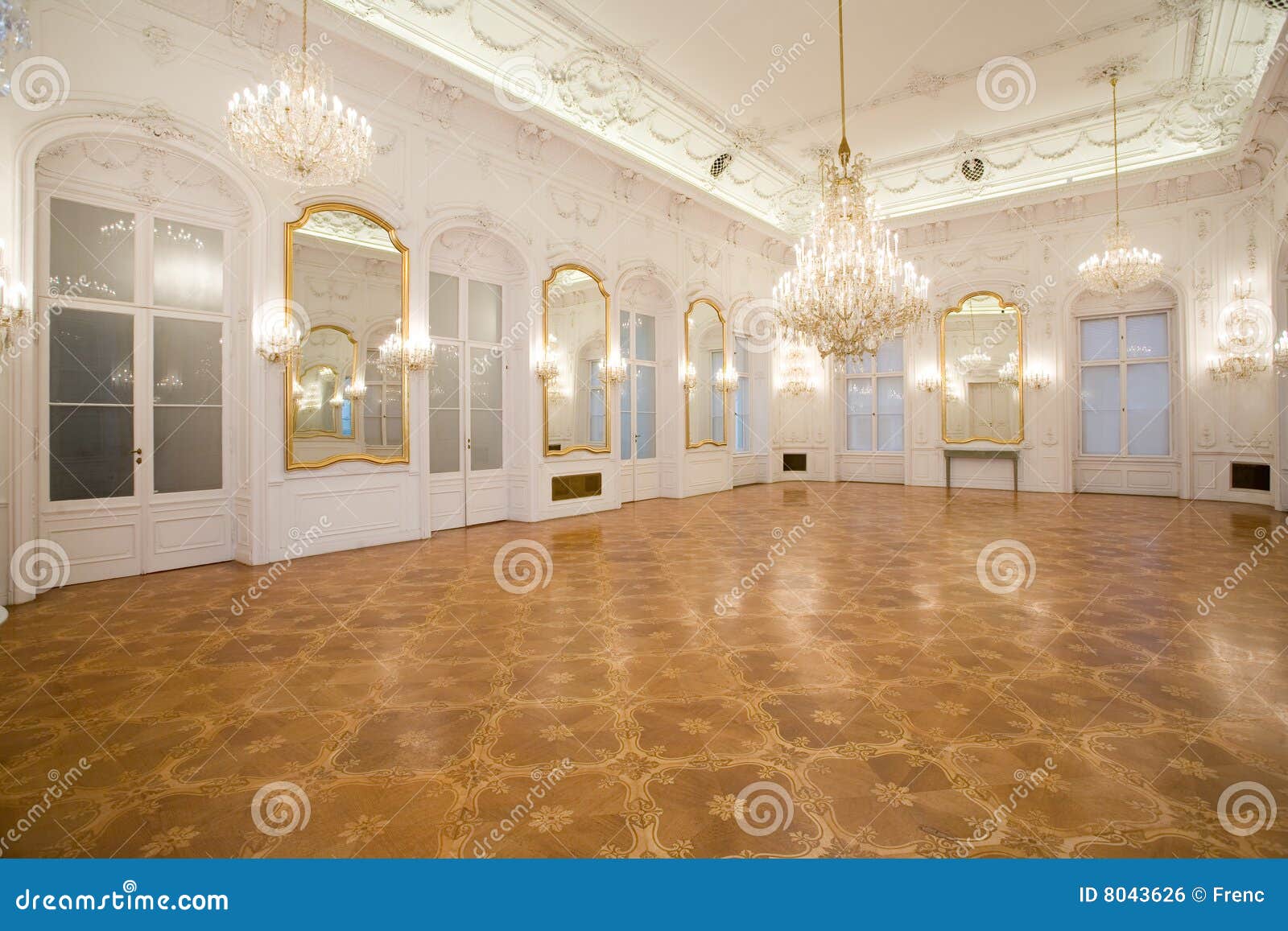 Castle Interior, Mirror Room Stock Photo - Image of imperial, elaborate ...