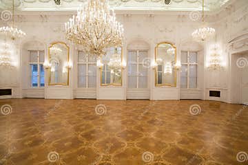 Castle Interior, Mirror Room Stock Photo - Image of decorative, amber ...