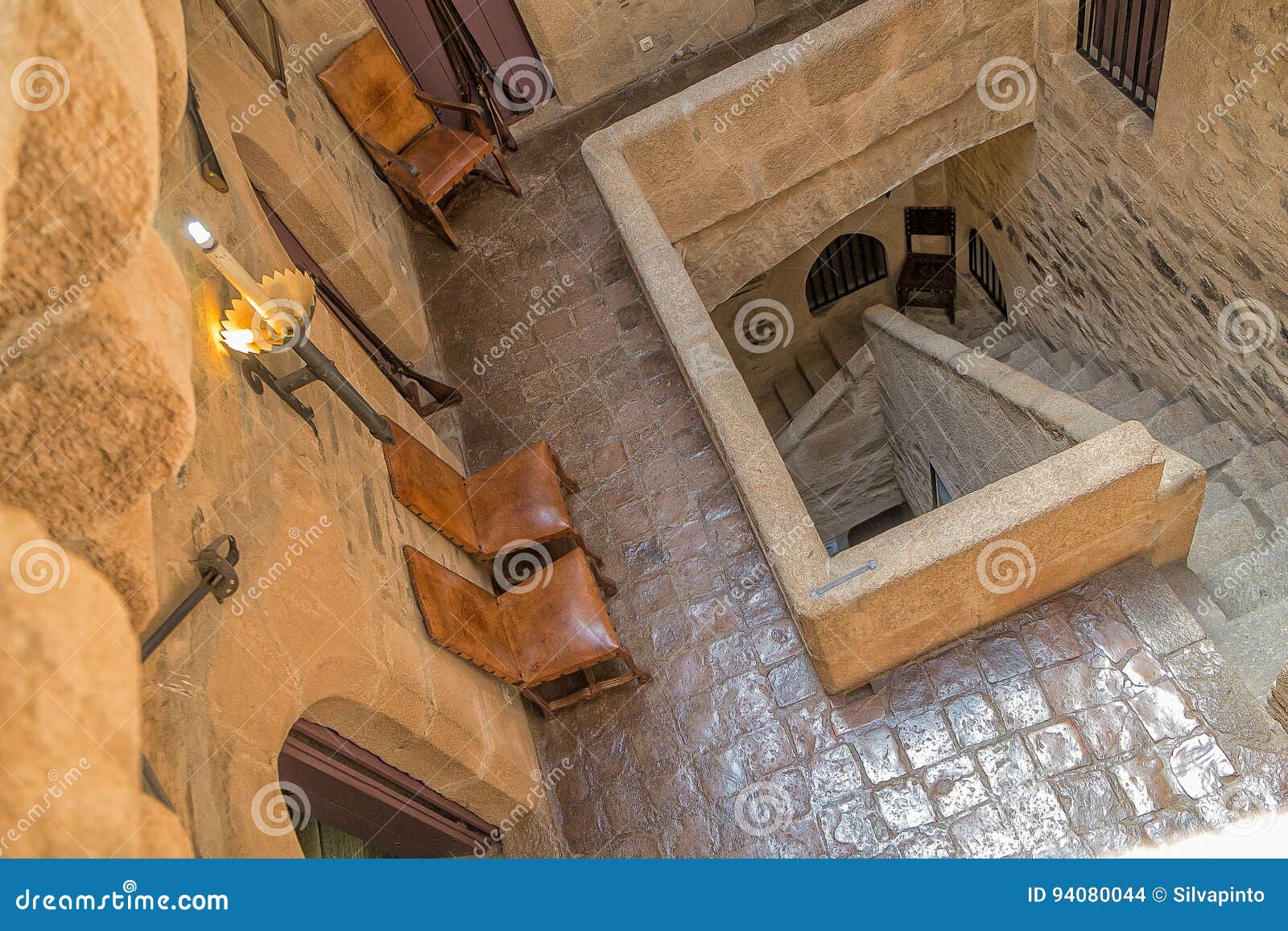 Castle Interior with Stairs Stock Photo - Image of fort, beautiful ...