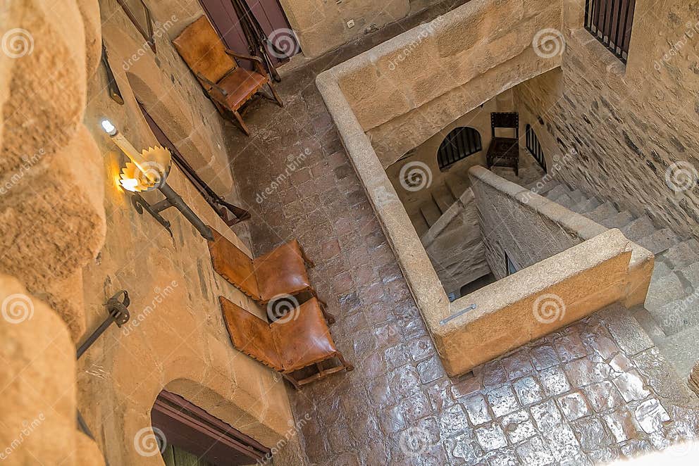 Castle Interior with Stairs Stock Photo - Image of fort, beautiful ...