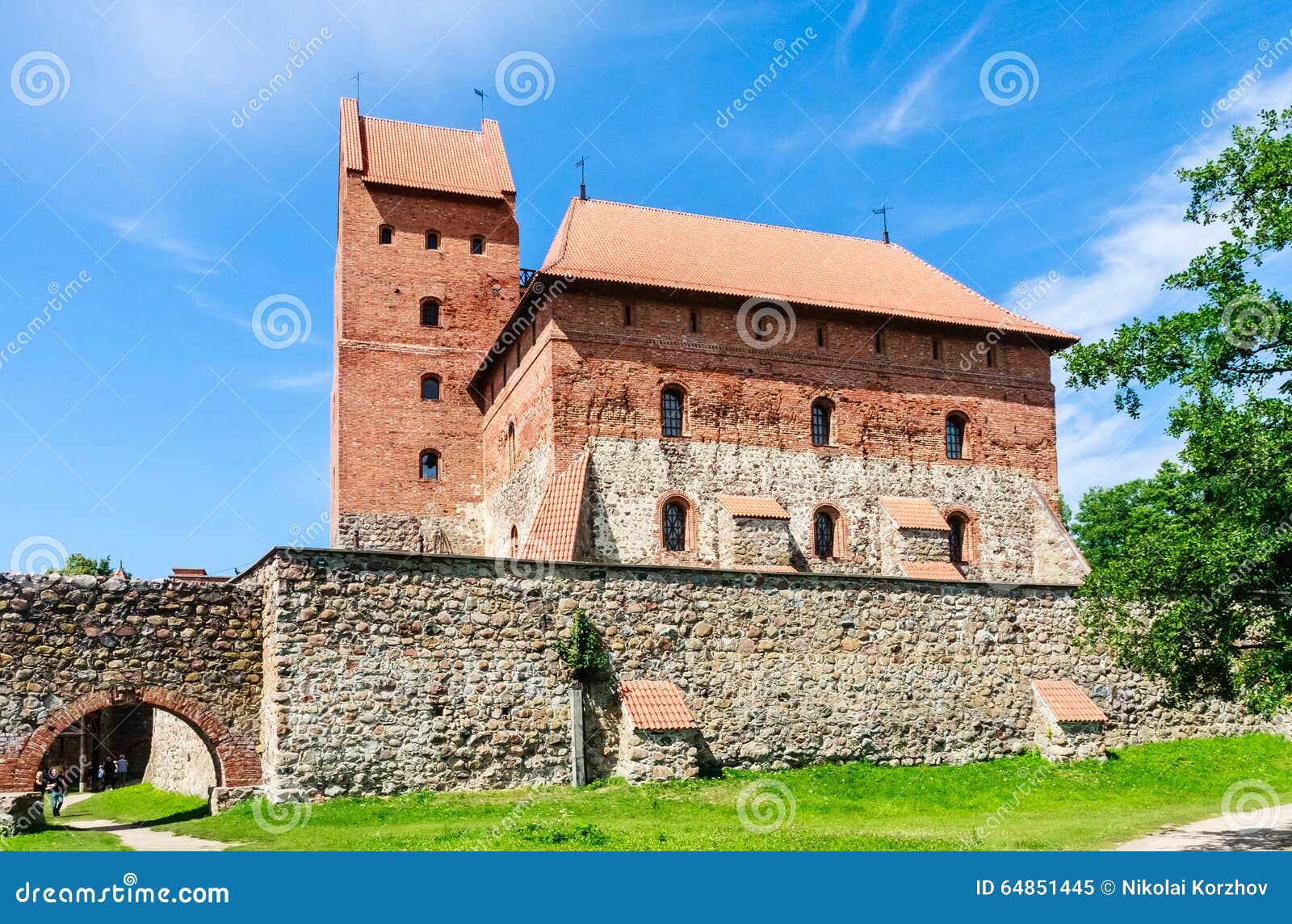 The Castle on the Island. Trakai, Lithuania Stock Image - Image of ...