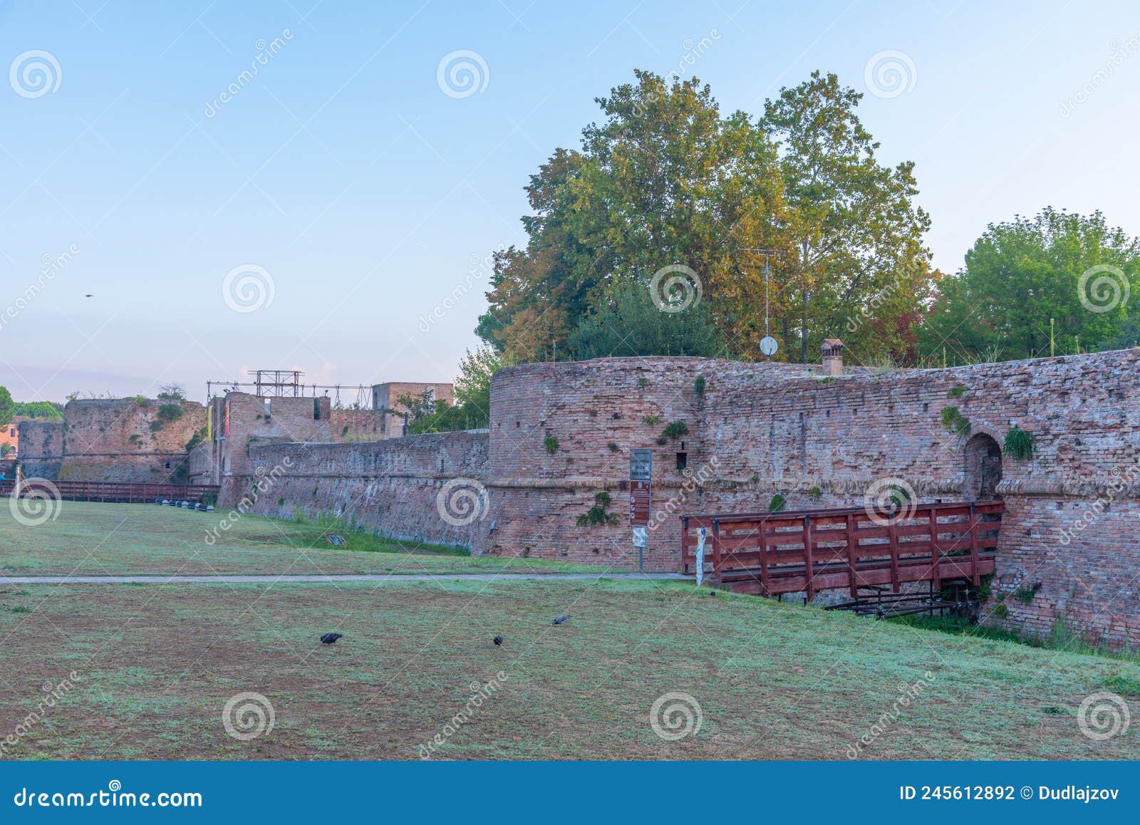 Castle in Italian Town Ravenna Stock Photo - Image of tourism, stone ...