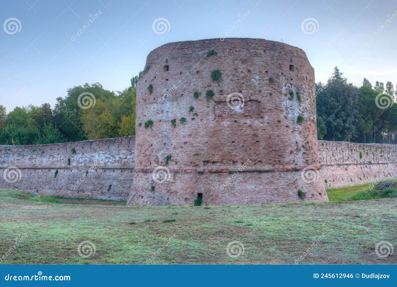Castle in Italian Town Ravenna Stock Photo - Image of blue, italy ...