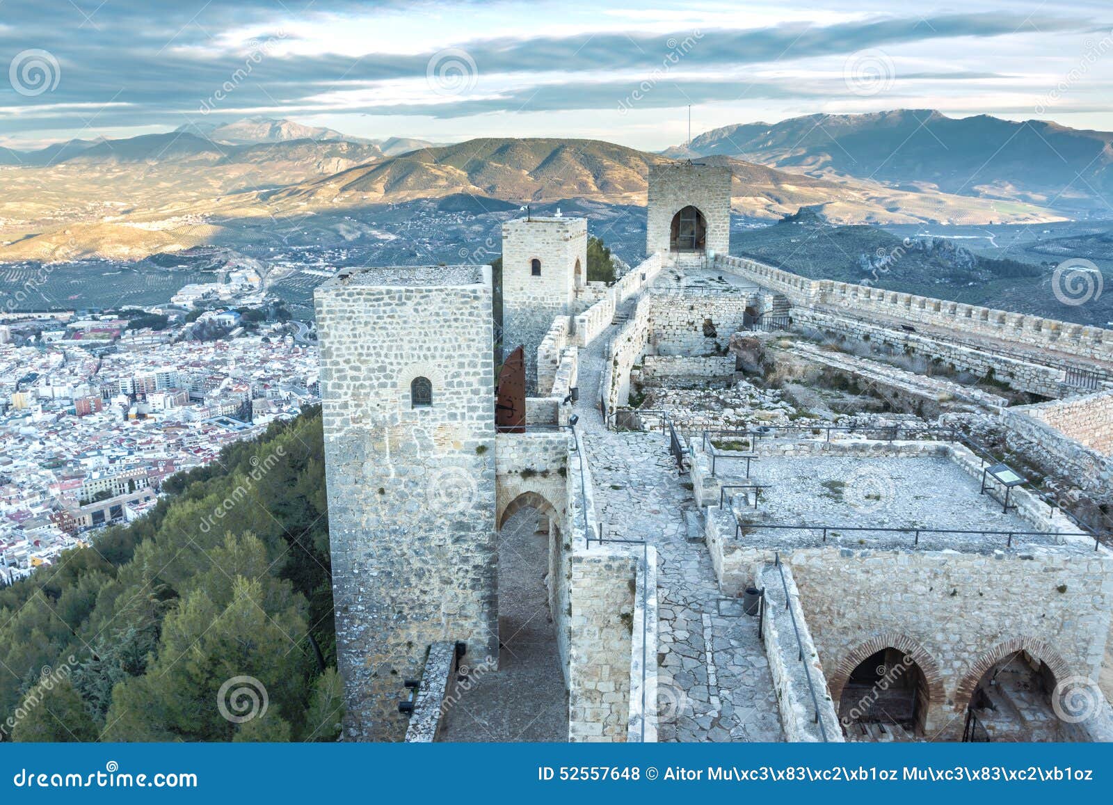Castle of Jaen stock photo. Image of outdoor, heritage - 52557648