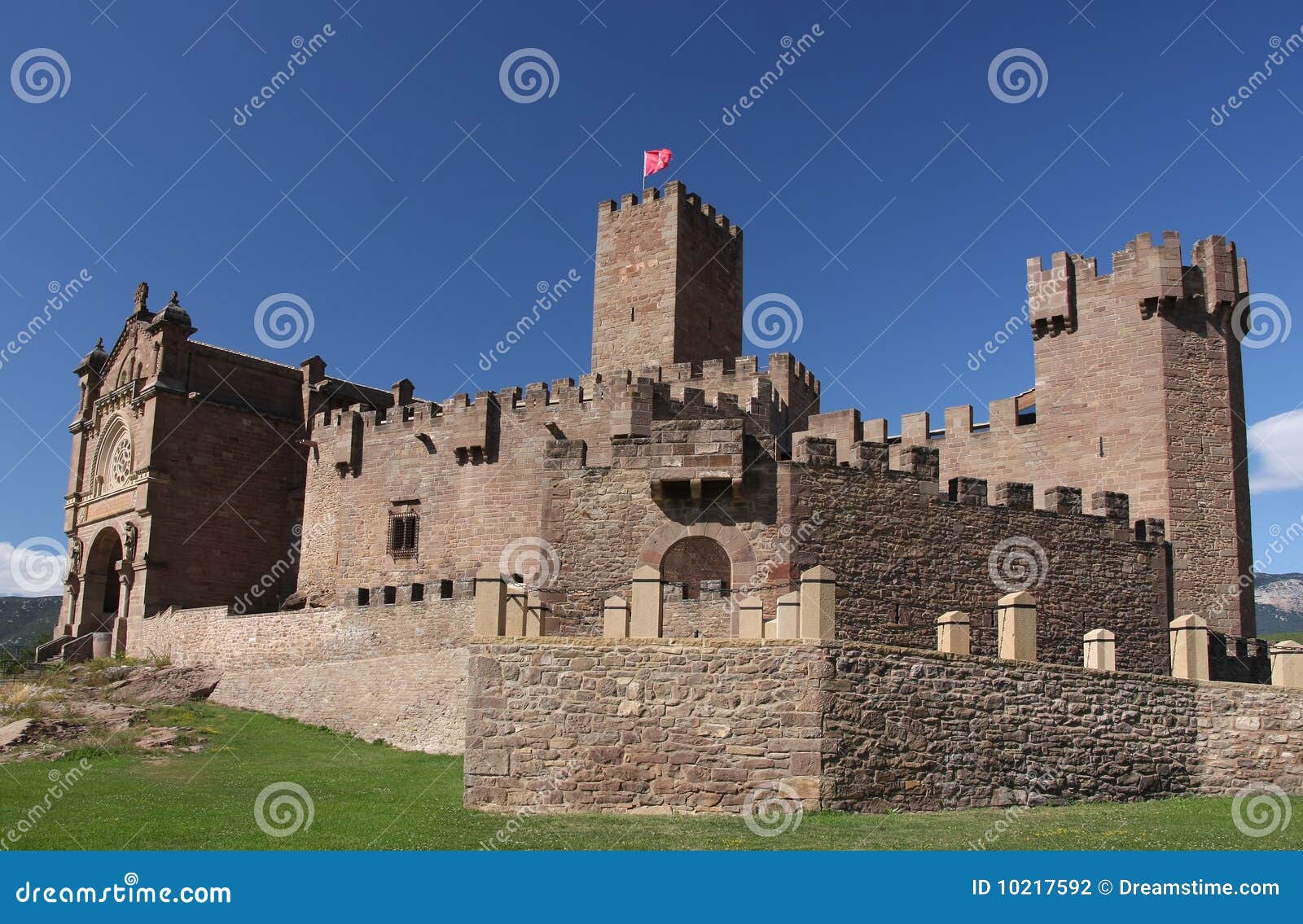 Castle of Javier stock photo. Image of navarra, pamplona - 10217592