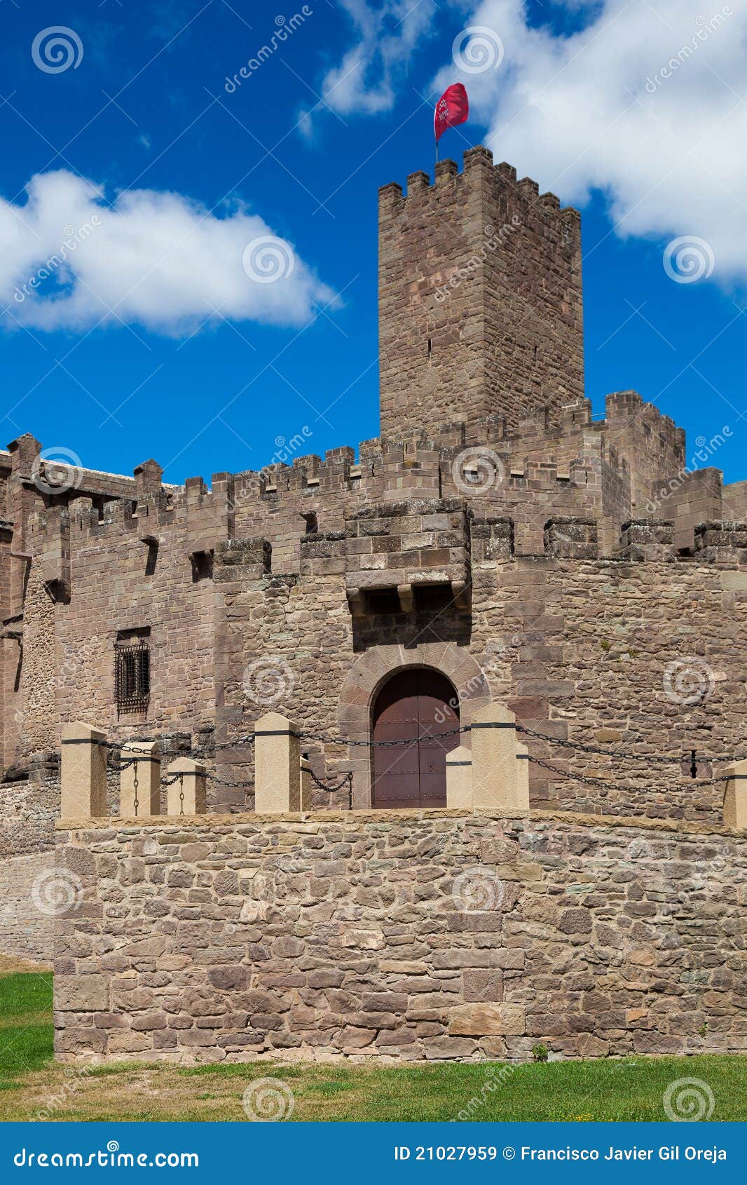 Castle of Javier stock image. Image of historical, facade - 21027959