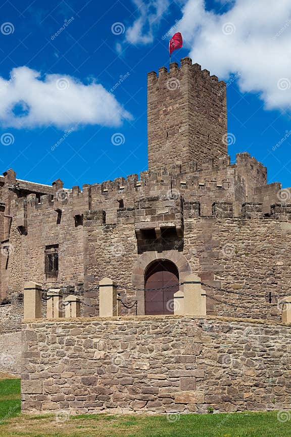 Castle of Javier stock image. Image of historical, facade - 21027959