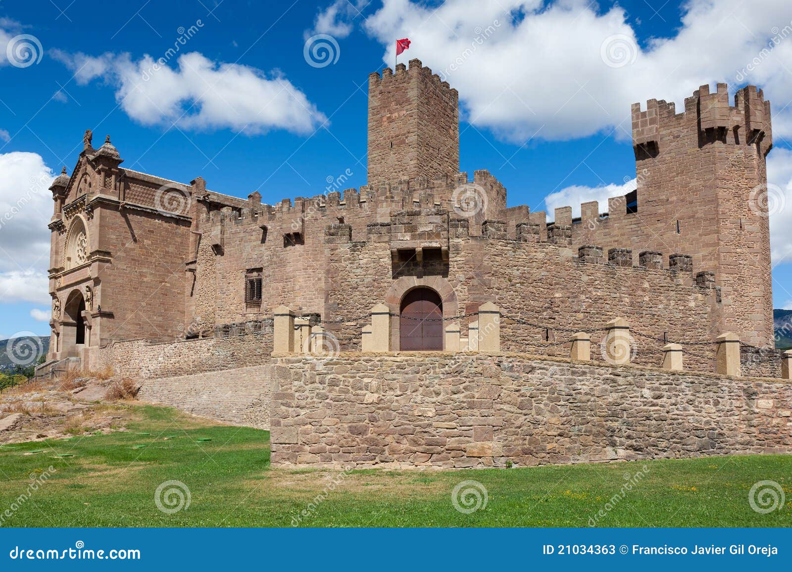 Castle of Javier stock image. Image of tourism, europe - 21034363