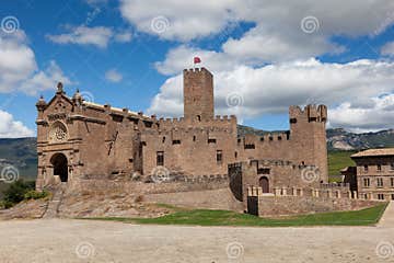 Castle of Javier stock image. Image of defensive, tower - 21035279