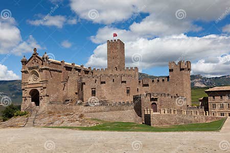 Castle of Javier stock image. Image of defensive, tower - 21035279
