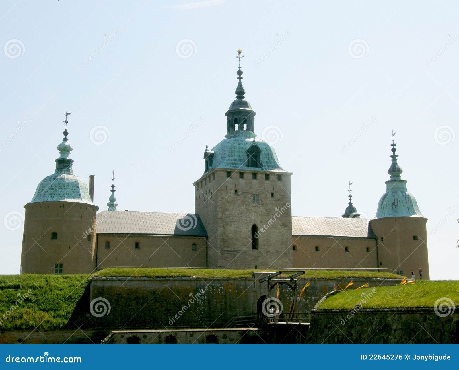 Castle in Kalmar stock photo. Image of monument, idyllic - 22645276