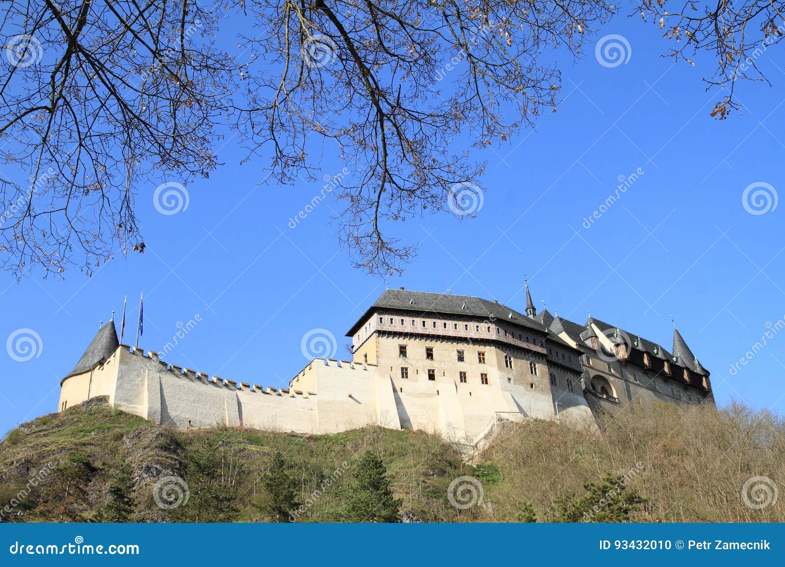 Castle Karlstejn stock photo. Image of czech, historical - 93432010