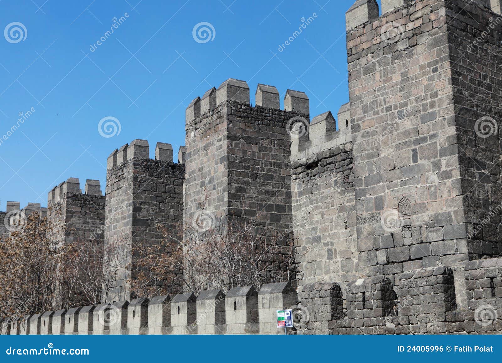 The Castle of Kayseri. stock photo. Image of seljuk, historic - 24005996