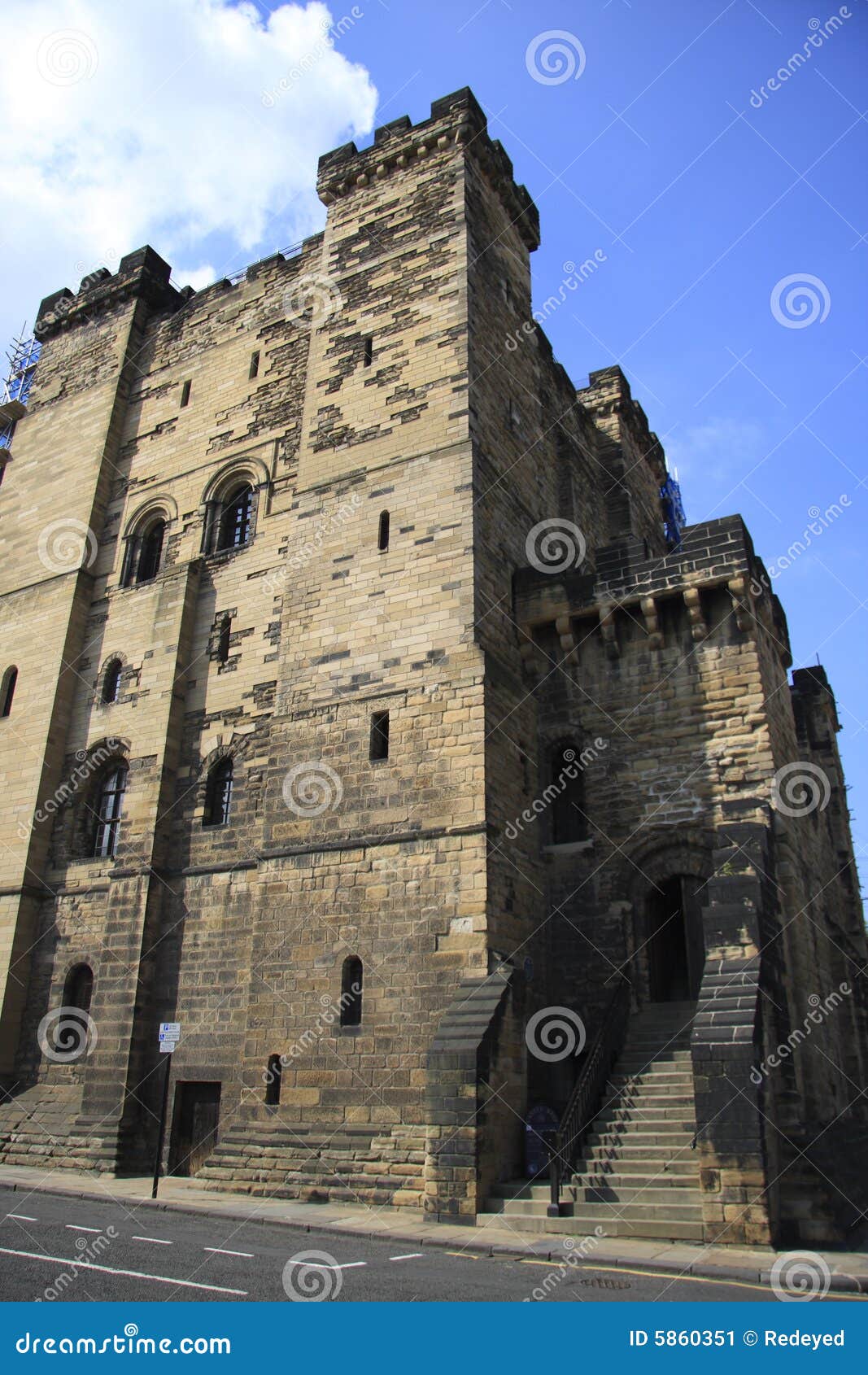 The Castle Keep stock image. Image of dark, newcastle - 5860351