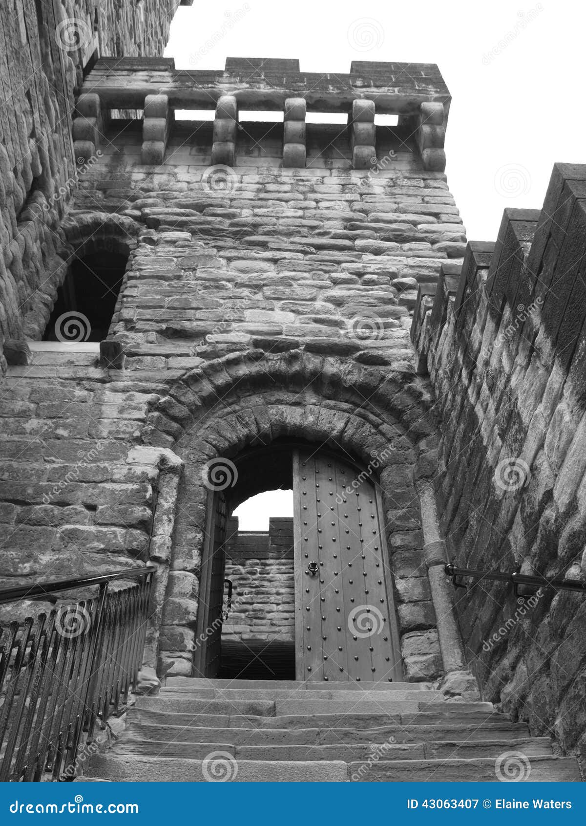 Castle Keep stock image. Image of door, upward, white - 43063407