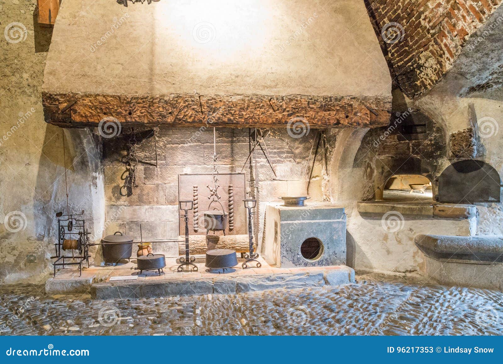 Castle Kitchen stock image. Image of medieval, stove - 96217353