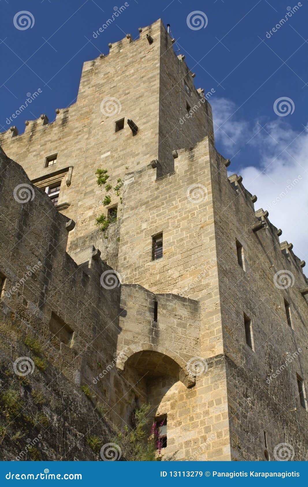 Castle of the Knights at Rhodes Greece Stock Image - Image of ...