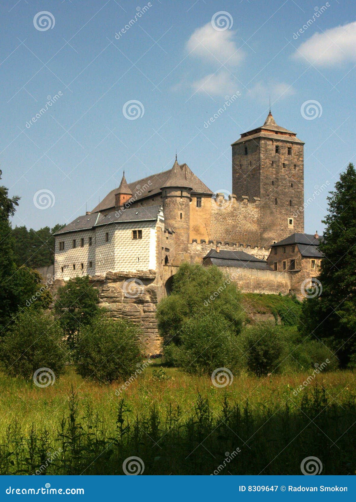 Castle Kost stock image. Image of historical, gothic, cloud - 8309647