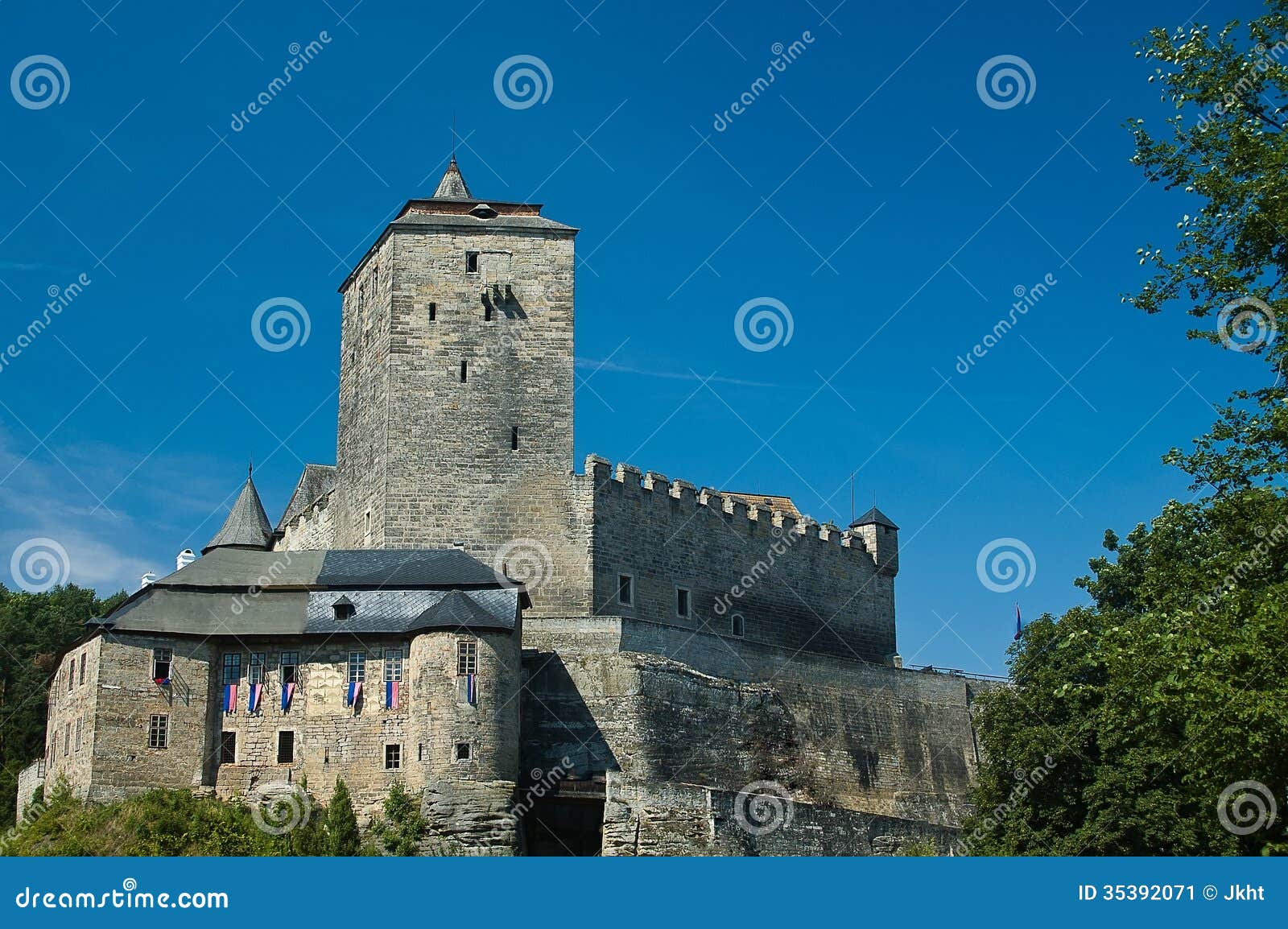 Castle Kost stock image. Image of castle, stone, fort - 35392071