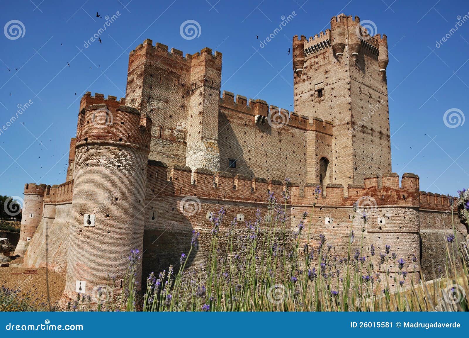 Castle of La Mota stock image. Image of mota, tourism - 26015581