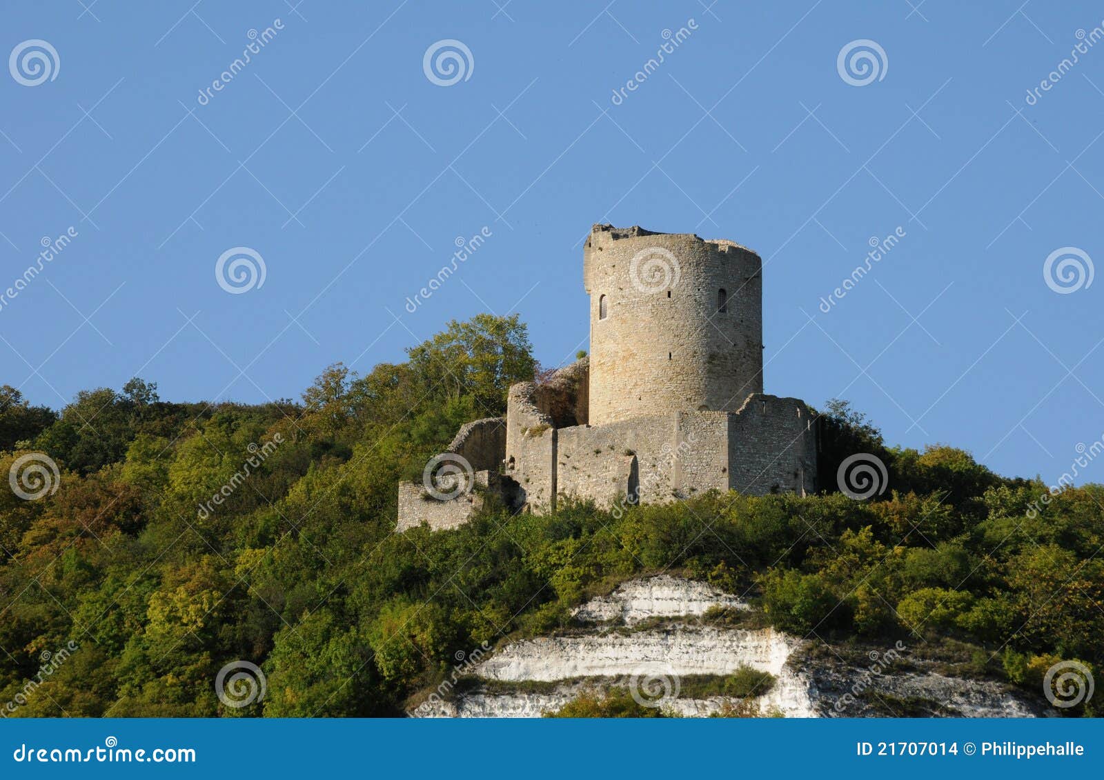 Castle of La Roche Guyon stock photo. Image of historical - 21707014
