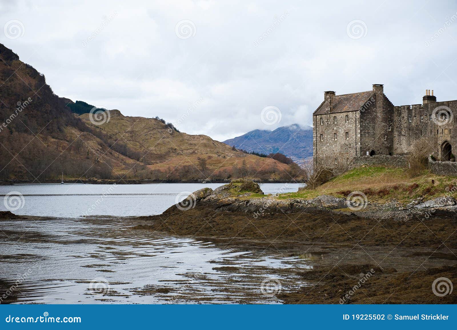 Castle on a Lake stock photo. Image of blue, architecture - 19225502
