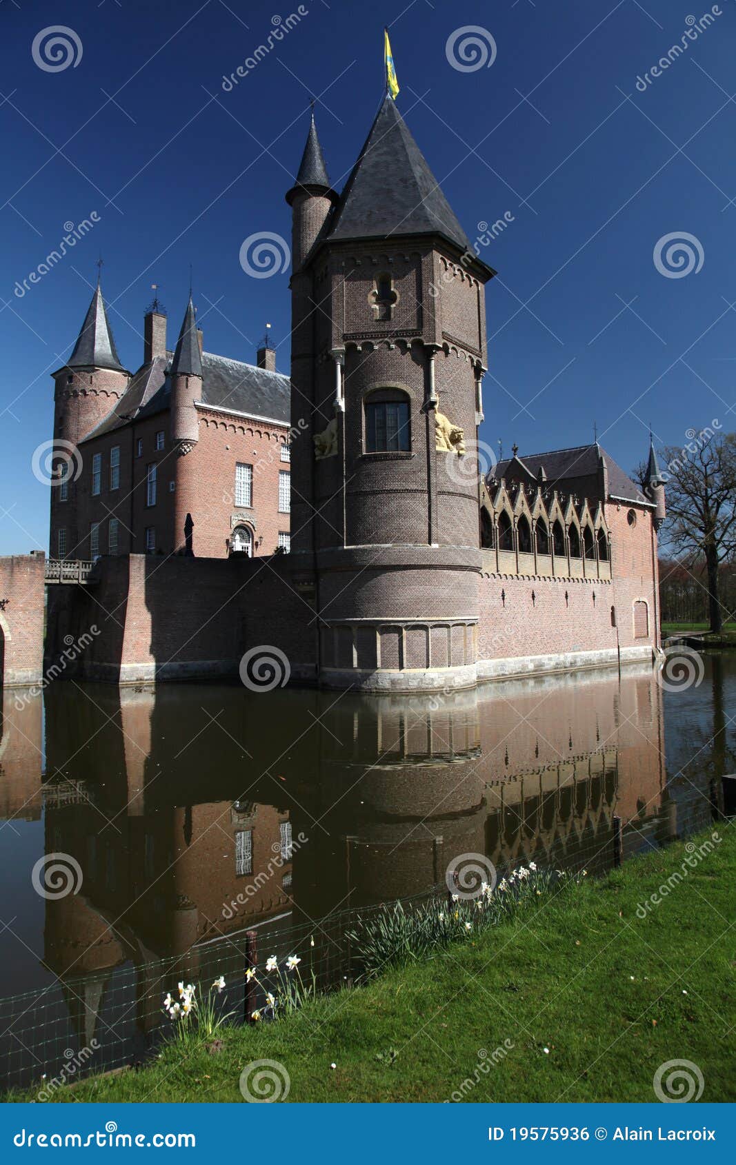 Castle lake stock photo. Image of ancient, building, construction ...