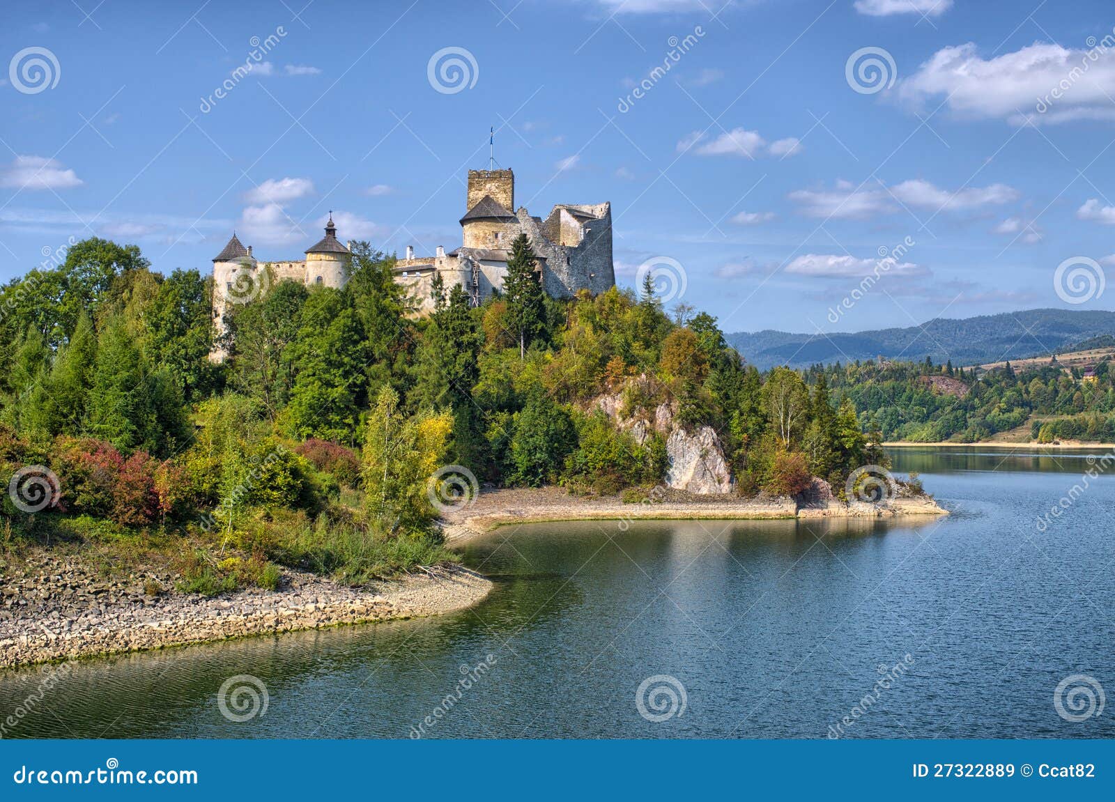 Castle on the lake stock image. Image of europe, fortification - 27322889