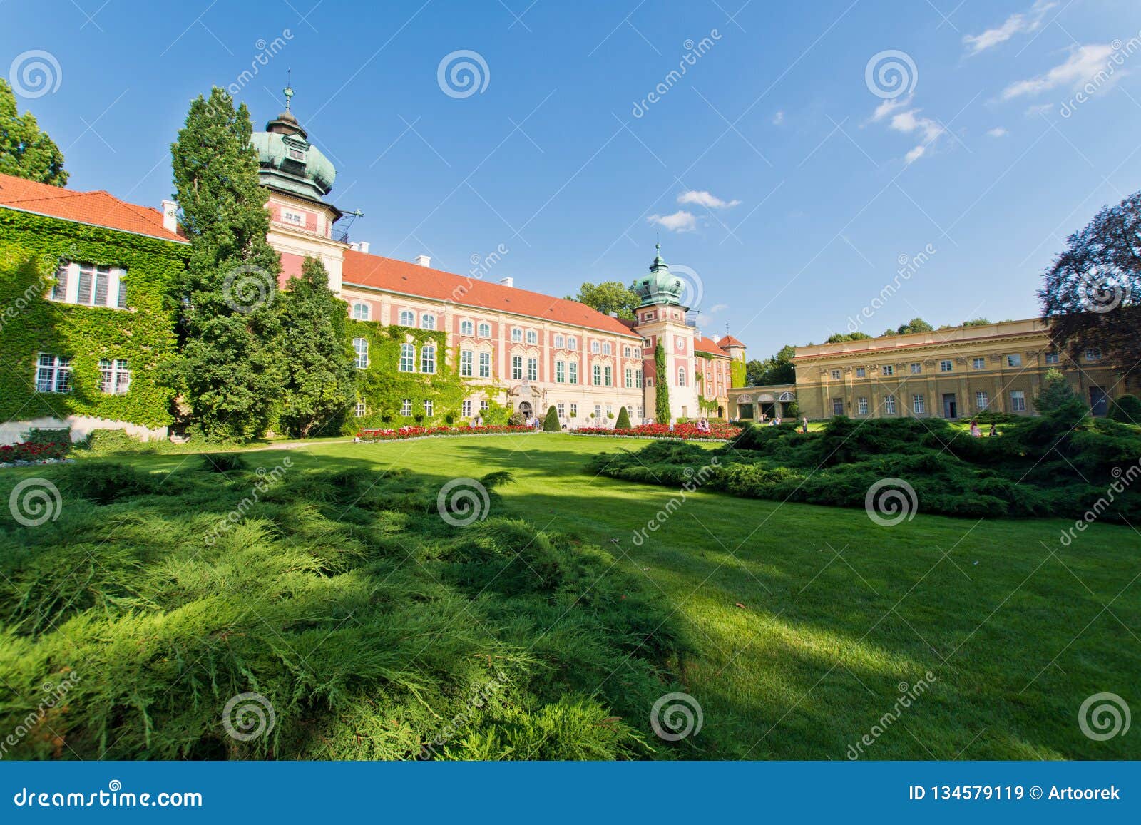 Castle in Lancut. Architecture. Stock Image - Image of gate, defensive ...