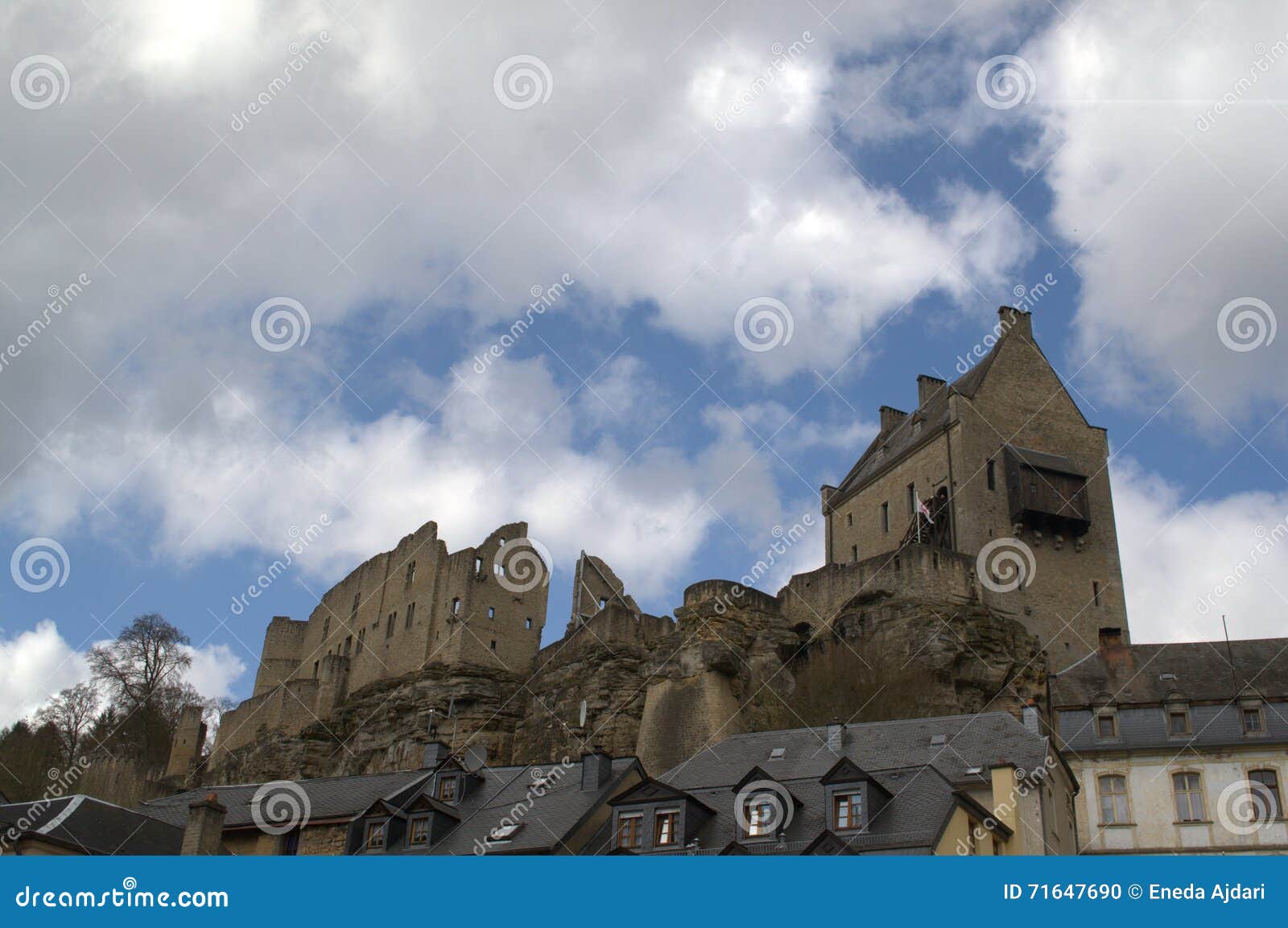 Castle of Larochette, Luxembourg Stock Photo - Image of history ...