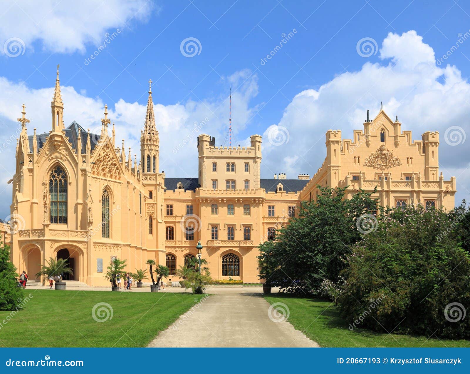 Castle Lednice stock image. Image of tourism, historical - 20667193