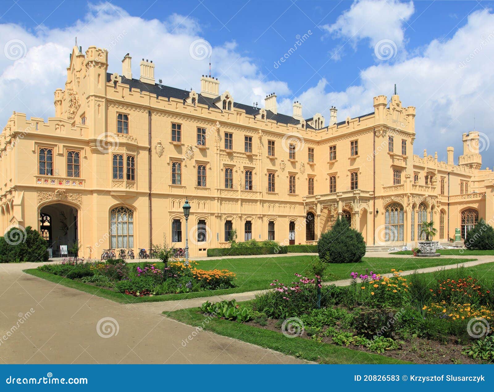 Castle Lednice stock image. Image of tourism, moravia - 20826583