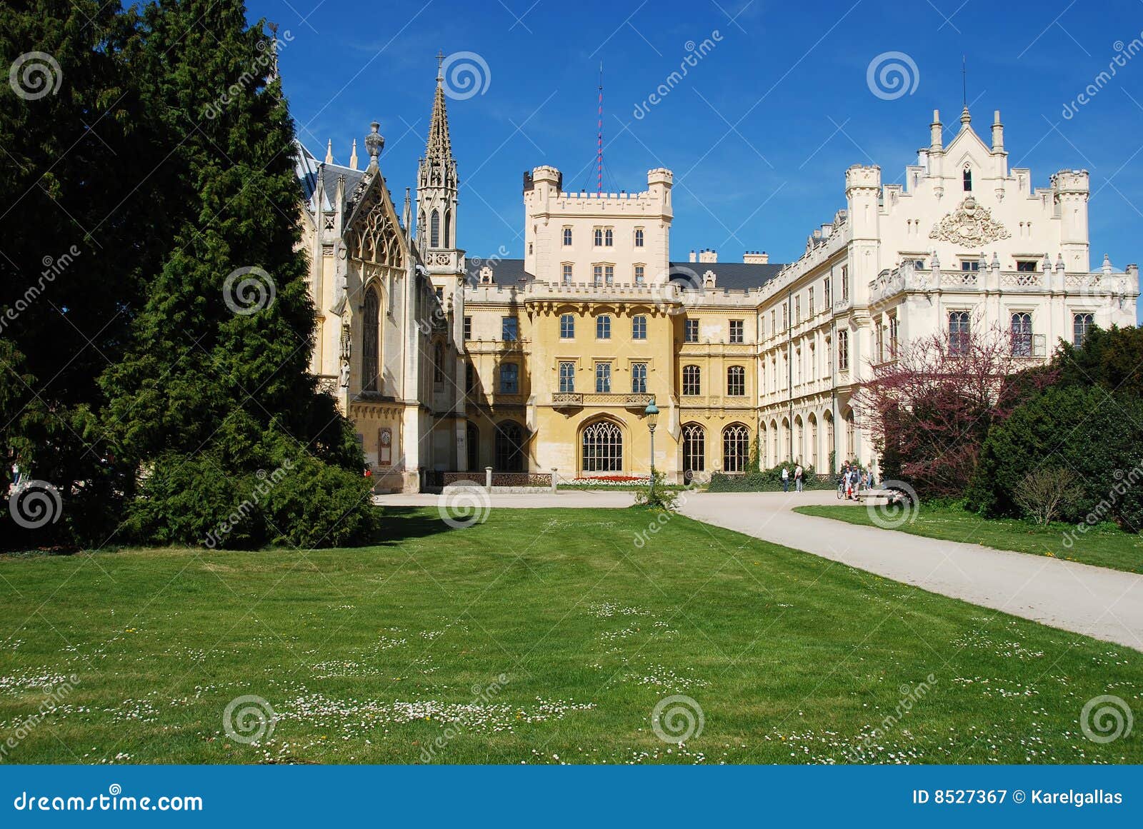 Castle lednice stock image. Image of world, liechtenstein - 8527367