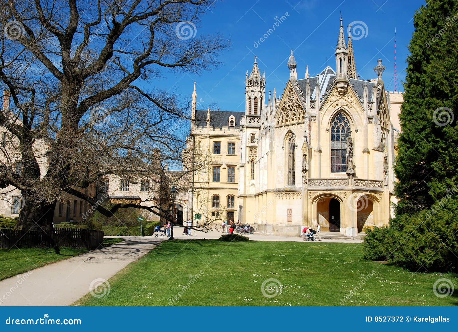 Castle lednice stock photo. Image of tree, historic, gothic - 8527372