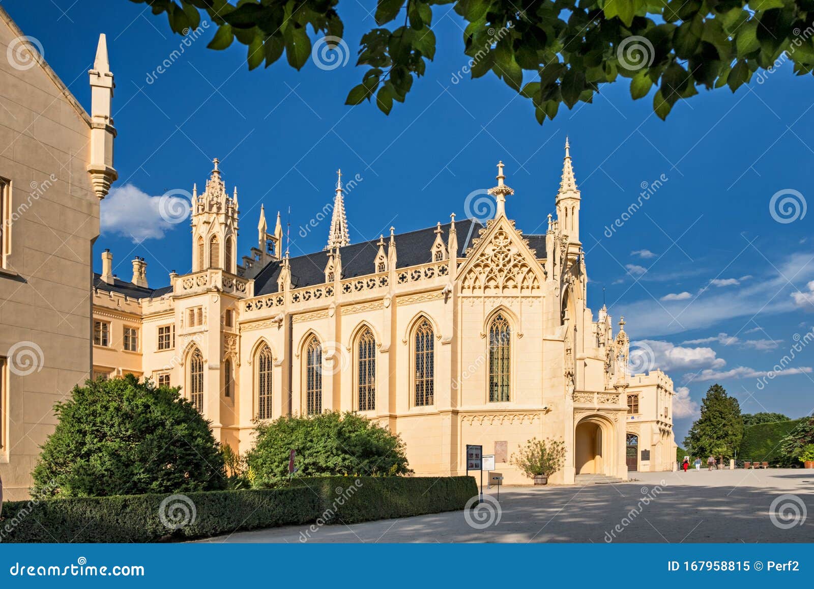 Castle in Lednice stock image. Image of neogohgic, europe - 167958815